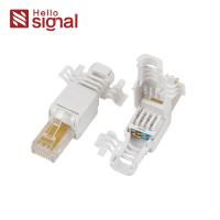 China Plastic RJ45 CAT5e Unshielded Toolless Plug With Fixed Ring ZC-688X-C5E for sale