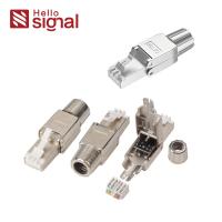 China 22AWG / 23AWG / 24AWG CAT5E RJ45 Shielded Toolless Plug ZC-G40S-4-C5E for sale