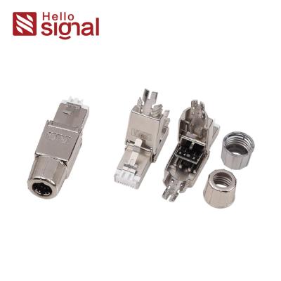 China CAT6 RJ45 Shielded Toolless Plug With Metal Batch ZC-G40S-4-C6A for sale