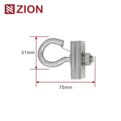 China ZCGSC-01 - Hoop Retractor/Pole Brackets for FTTH Drop Optical Cable - Galvanized Suspension Hook & Q Span Clamp for sale