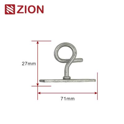 China ZCGSC-04 - Hoop Retractor/Pole Brackets with Galvanized Suspension Hook & C Span Clamp for FTTH Drop Optical Cable for sale