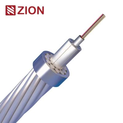 China Central Al-Covered Stainless Steel Tube OPGW Design | Enhanced Optical Ground Wire for Overhead Power Lines for sale