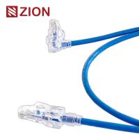 China CAT6 Patch Cable with 360 Degree Stereo Rotation Stranded Bare Copper Conductor and Gold-Plated Contacts for sale