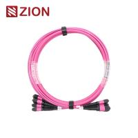 China 48F MTP OM4 High-Density Fiber Optic Trunk Cable with Low Insertion Loss for Data Centers for sale