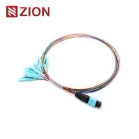 China 8 Fibers MTP-LC Fan-out Patch Cable with 0.9mm Diameter and 30-35cm Length for High-Density Data Centers for sale