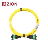 China 48F MTP Singlemode High-Density Fiber Optic Trunk Cable for Data Centers for sale