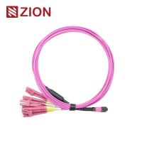 China 12F OM4 MTP-LC 2.0mm Straight Harness Cable for High-Density Data Center Applications for sale