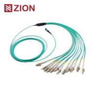 China 8F MTP OM3 Fiber Optic MTP-LC 2.0mm Straight Harness Cable for High-Density Data Center Applications for sale