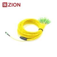 China 24 Fibers Single mode MTP-LC 2.0mm Straight Fiber Optic Harness Cable for High-Density Data Centers for sale