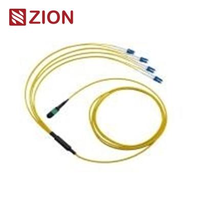 China 8 Fibers Single mode MTP-LC Fiber Optic Cable 2.0mm Straight Harness for High-Density Data Centers for sale