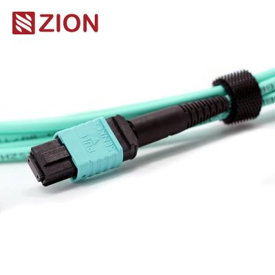 China 24 Fibers MTP Patch Cord OM3 LSZH 3.0mm Custom Meters for High-Density Data Centers for sale