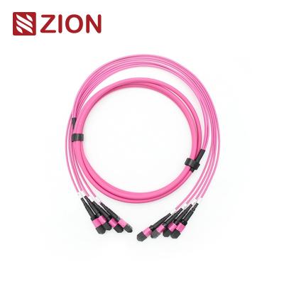 China 48F OM4 High-Density MPO Fiber Optic Trunk Cable for Data Center Applications for sale