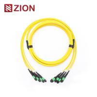 China 48F (4x12) MPO Singlemode High-Density Fiber Optic Trunk Cable for Data Centers for sale