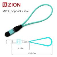 China 12 Fibers MPO OM3 Fiber Optic Loopback Module for 40/100G Network Testing for sale