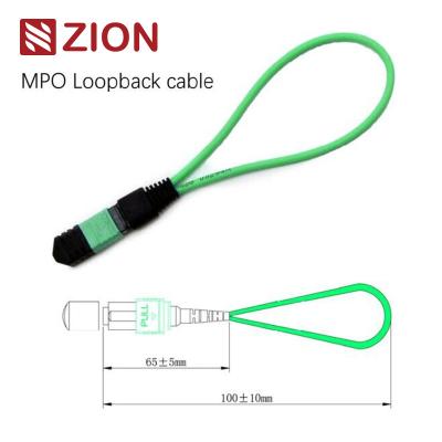 China 24 Fibers MPO Singlemode Fiber Optic Loopback Module for 40/100G Network Testing for sale