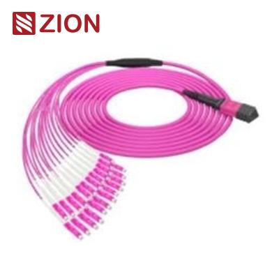 China 24 Fibers OM4 MPO-LC Harness Cable 2.0mm Straight for High-Density Data Centers for sale