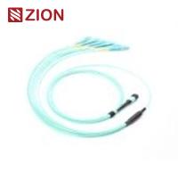 China 12 Fibers OM3 Fiber Optic MPO-LC 2.0mm Straight Harness Cable for High-Density Data Centers for sale