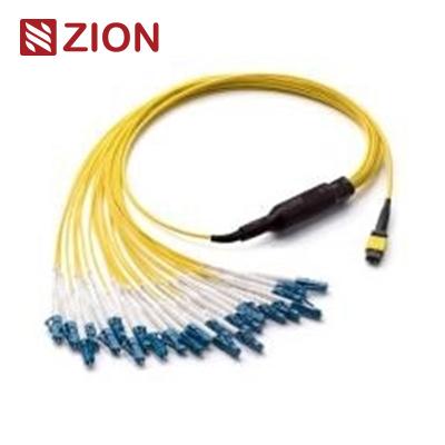 China 24 Fibers Singlemode MPO-LC Harness Cable 2.0mm Straight for High-Density Data Centers for sale