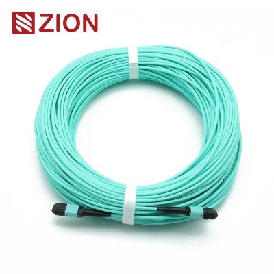 China MPO Patch Cord OM3 Multimode 24 Fibers with 3.0mm LSZH Jacket for High-Density Data Centers for sale