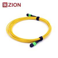 China 12 Fibers MPO Fiber Optic Patch Cord with 3.0mm LSZH Jacket for Singlemode Applications for sale