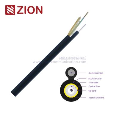 China FTTH Drop Fiber Optic Cables GYXY-8S Aramid Yarns Tubes 4.6x8.8 HDPE for sale