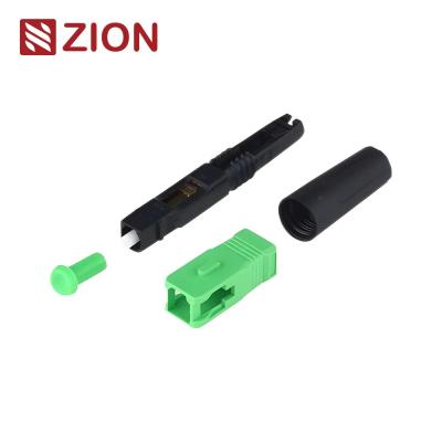 China ZCSC04-A50 SC APC Fast Assembly Fiber Optic Connector with High Installation Success Rate Reusable and Embedded Fiber Optic Structure for sale