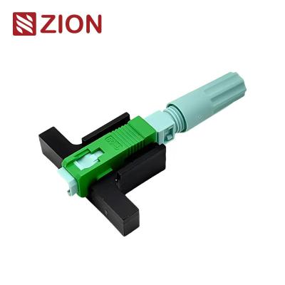 China ZCSC18-A58 Reusable SC APC Fiber Fast Connector with Fast Assembly and High Installation Success Rate for FTTH for sale