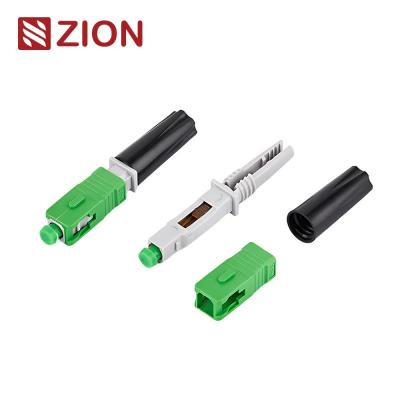 China ZCSC21-A50 SC APC Fiber Quick Connector for FTTH with Fast Assembly Reusable Design and High Installation Success Rate for sale