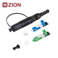 China ZCOSC09FW Optitap SC09 SC Fiber Optic Fast Connector Field Installable Waterproof IP68 with Low Insertion Loss for sale
