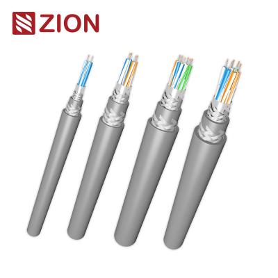 China 24AWG RS485 Industrial Cable with Foil + Braid Shield and 120Ω Impedance for High-EMI Environments for sale