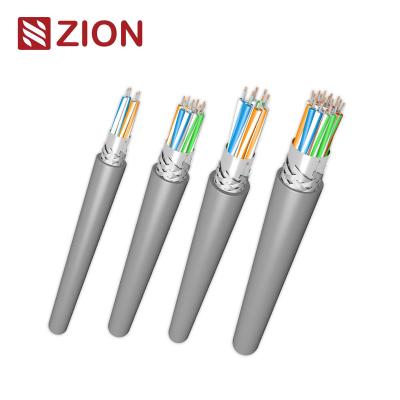 China 28AWG Stranded Tinned Copper Foil Shielded RS485/RS232 Communication Cable with 120Ω Impedance for Industrial Automation for sale