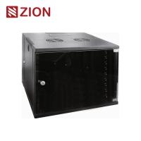China ZWS-C Double Section Wall Cabinet with Tempered Glass Door and Steel Frame for Network Equipment for sale