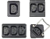 China PDU Socket Modules with IEC C13/C19/C20, Global Socket Types, and IEC 60309 Industrial Sockets for Rack PDU Customization for sale