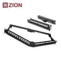 China 1U 24 Ports Unshielded Folding Blank Patch Panel for sale