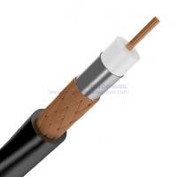 China PK75-2-122 BC 45% BC PE 75 Ohm Coaxial Cable In Russia Black Color Jacket for sale