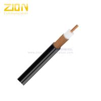 China 95% CCA Braiding RG59 Coaxial Cable with Bare Copper Conductor and CMR Rated PVC Jacket for CCTV for sale