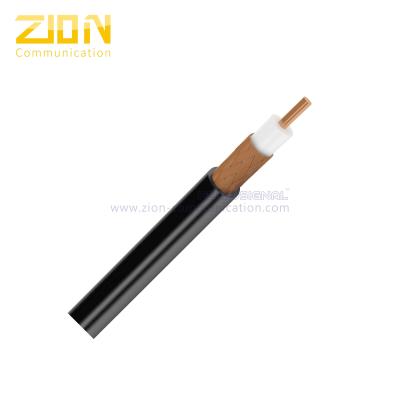 China 95% CCA Braiding RG59 Coaxial Cable with Bare Copper Conductor and CMR Rated PVC Jacket for CCTV for sale