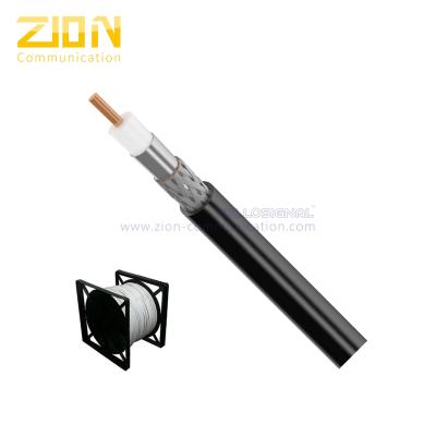 China Plenum RG11 Coaxial Cable 14 AWG CCS Conductor 60% AL Braiding CMP Rated PVC for sale