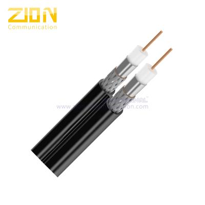 China Dual RG6 Quad-Shield Coaxial Cable with 18 AWG CCS Conductor and CMR Rated for CATV MATV Systems for sale