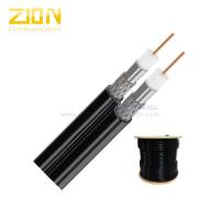 China Dual RG6 Coaxial Cable with 18 AWG CCS 60% AL Braid for Satellite Installations for sale