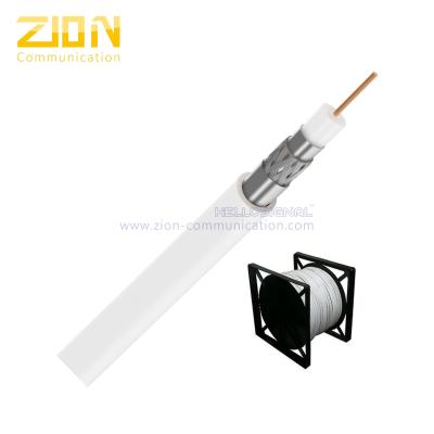 China Tri-shield RG6 CATV Cable with 77% Aluminum Braid with Gel filled for Underground for sale
