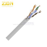 China CAT5E FTP Network Cable Shielded 24AWG Solid Copper PVC Jacket for Wired Networks for sale