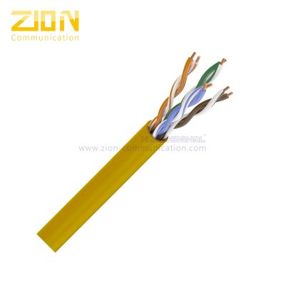 China LSZH UTP CAT5E Network Cable 350MHz 24AWG 4PR Low Smoke Zero Halogen Jacket for sale
