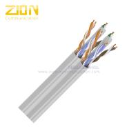 China PVC CMP Jacket U/UTP Dual CAT6 Network Cable with 23 AWG Bare Copper for Telecommunication for sale