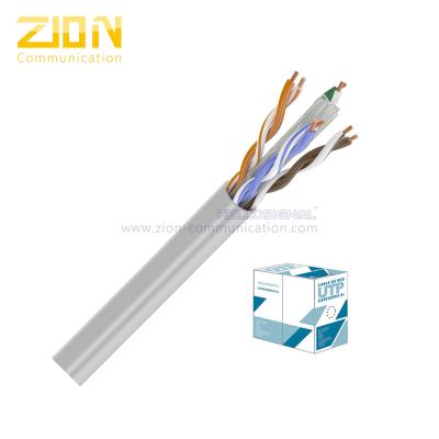 China U/UTP CAT6 Network Cable with 4 Pairs CCA Conductor for High-Speed Ethernet and LAN Connectivity for sale