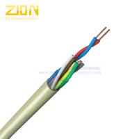 China Twisted Paired Flex Data And Control Cable Stranded Bare Copper Gray PVC Outer Jacket for sale