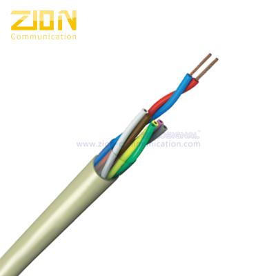 China Twisted Paired Flex Data And Control Cable Stranded Bare Copper Gray PVC Outer Jacket for sale