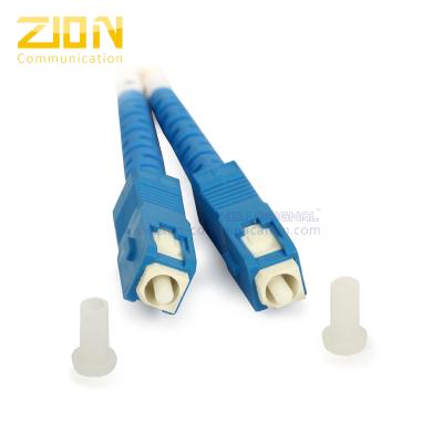 China SC to SC Simplex Fiber Optic Patch Cord with 9/125 μm Singlemode Fiber and PVC or LSZH Material for sale