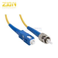China ST to SC Simplex Singlemode 9/125 μm Fiber Optic Patch Cord with Yellow PVC Jacket for Reliable Optical Connectivity for sale