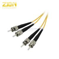 China ST to ST Duplex Singlemode Fiber Optic Patch Cord with 2.0mm PVC Jacket for Multimedia Usage for sale